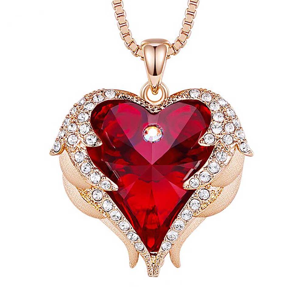Swarovski Ketting Hart Rood | Sieraden Webshop Juwelia